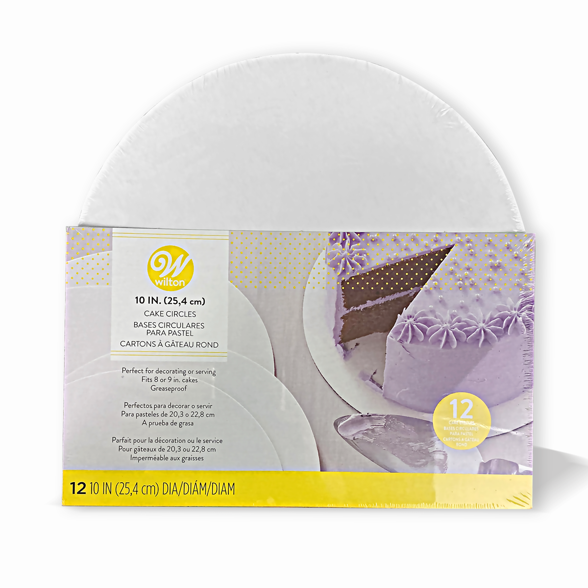 BASE CIRCULAR DE CARTON PARA PASTEL 25,4 CM