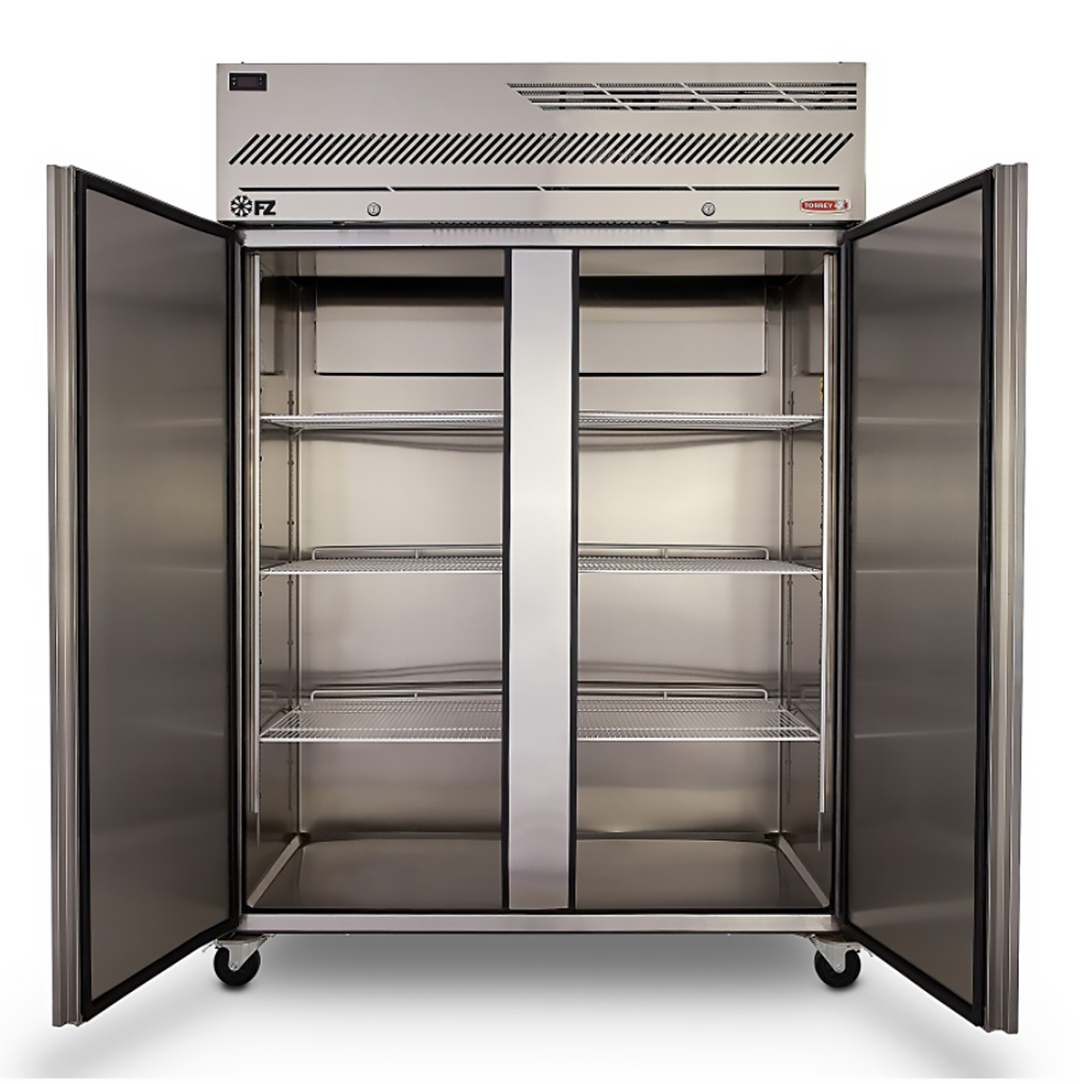 CONGELADOR ACERO INOXIDABLE 2 PUERTAS SÓLIDAS