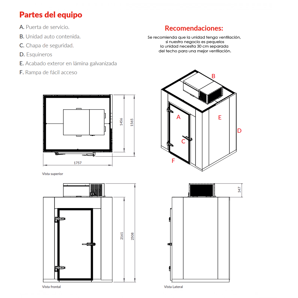 CUARTO FRÍO DE REFRIGERACIÓN