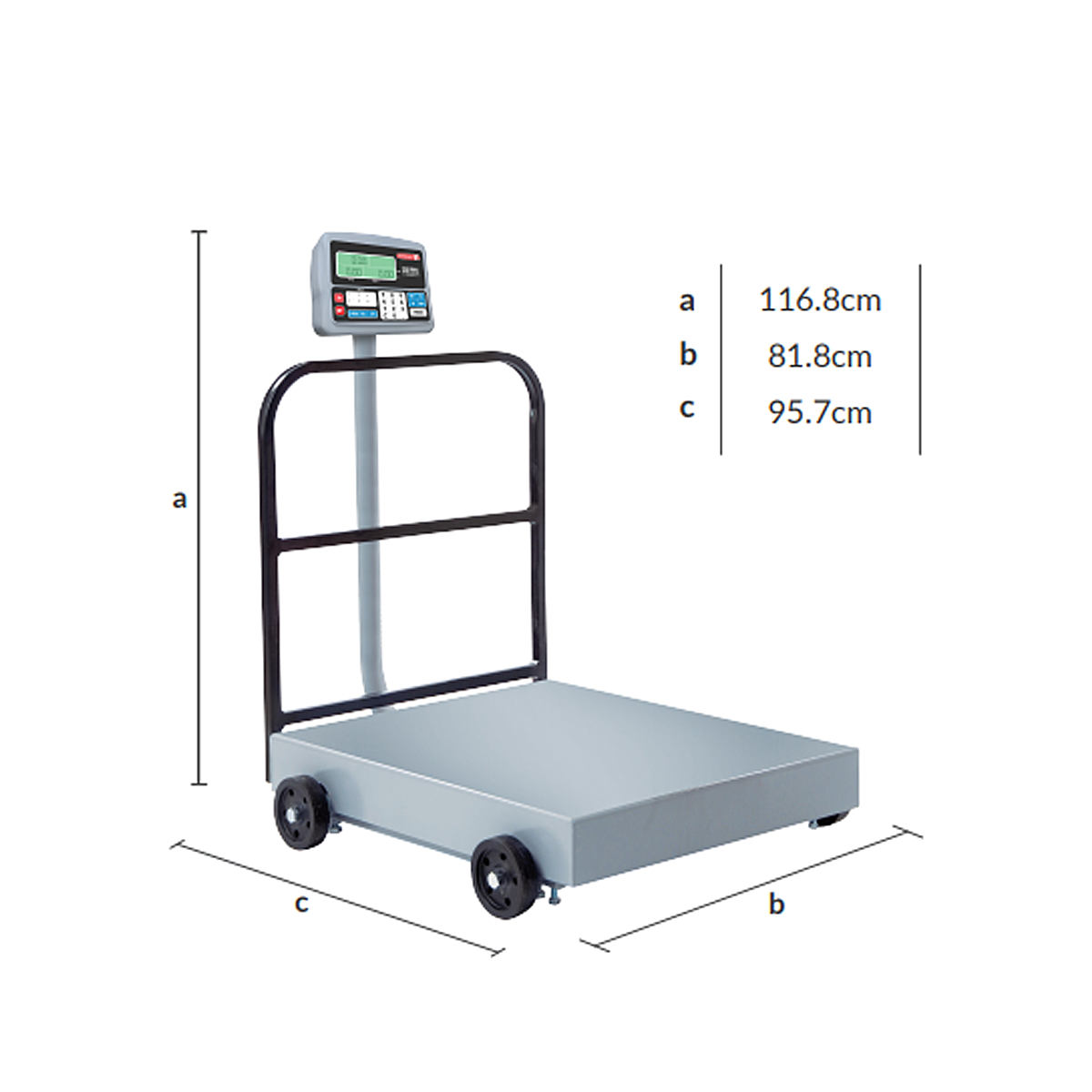 BÁSCULA COMERCIAL DE RECIBO MÓVIL 500 KG / 1000 LB